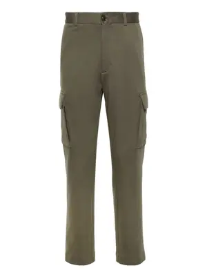 Moncler High-waist Tapered Cargo Trousers - Green