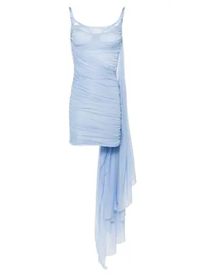 MUGLER Draped Mini Dress