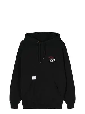 WTAPS Logo-embroidered Hoodie - Black