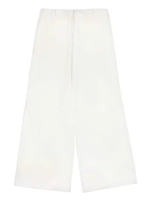 MAISON MARGIELA Drawstring-waist Wide-leg Trousers - White