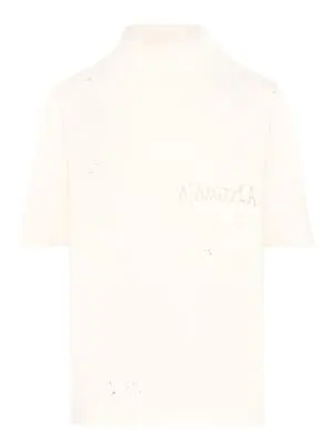 MAISON MARGIELA Handwritten Cotton T-shirt - White