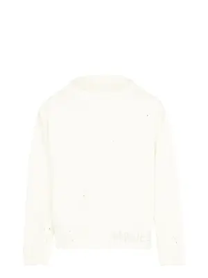 MAISON MARGIELA Handwritten Cotton Sweatshirt - White