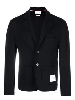 Thom Browne Single-breasted Button-fastening Blazer - Blue