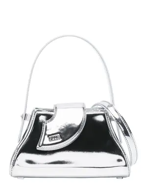 Gcds Small Comma Tote Bag - Silver