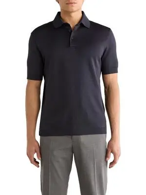 Herno Cotton Jersey Polo - 9201 Navy