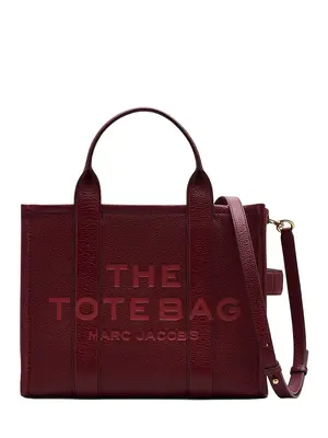 Marc Jacobs The Leather Medium Tote Bag Cherry
