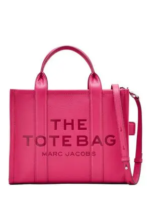 Marc Jacobs The Leather Medium Tote Bag Raspberry Pink
