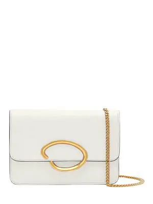 Oscar De La Renta Saffiano Leather Pochette - White