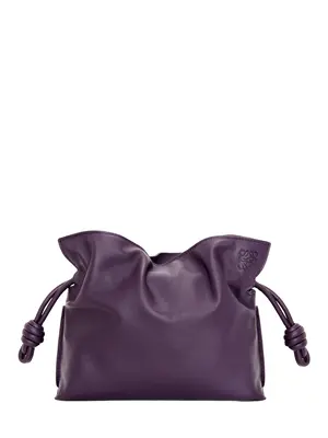 Loewe Mini Flamenco Shoulder Bag Deep Aubergine