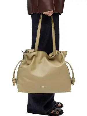 Loewe LOEWE Large Flamenco Clutch Clay Green