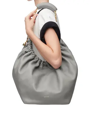 Loewe Squeeze Bag Pearl Grey