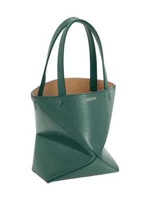 Loewe Luxury Mini Puzzle Fold Tote Bag Vetiver