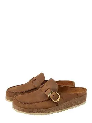 BIRKENSTOCK Buckley Oiled Leather Clogs - Tan