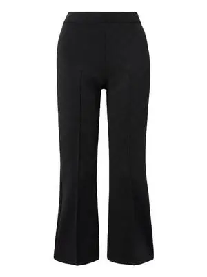 HIGH SPORT Kick Cropped Flared Pants - Black