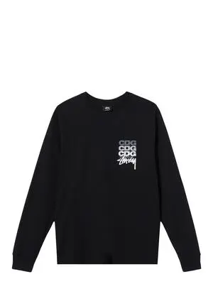 StÜssy X Comme Des Garçons Dot Long-sleeve T-shirt - Black