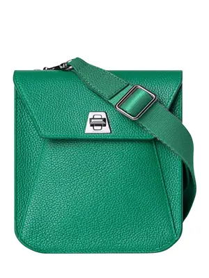 Akris Akris Anouk Mini Leather Messenger Bag Aloe