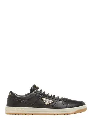 Prada Leather Low-Top Sneakers Nero