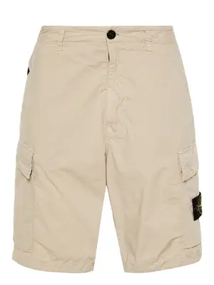 Stone Island Compass-badge Cargo Shorts - Neutrals