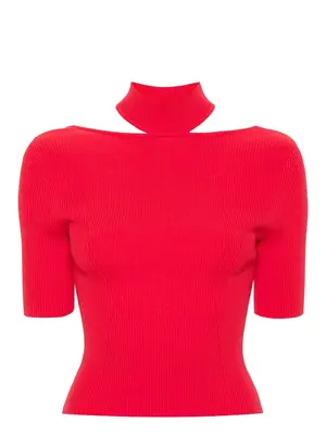 CULT GAIA Cult Gaia Brianna Ribbed Knitted Top