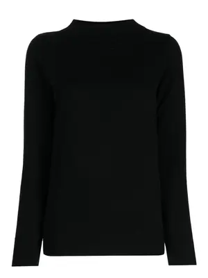 N.peal Funnel-neck Cashmere Sweatshirt - Black