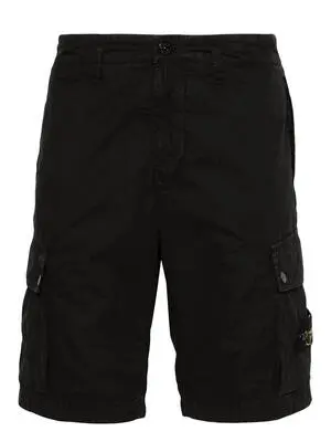 Stone Island Compass-badge Cargo Shorts - Black