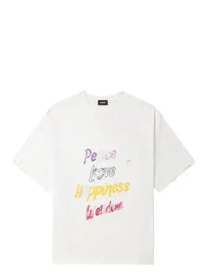 We11Done Peace Logo-print T-shirt - White