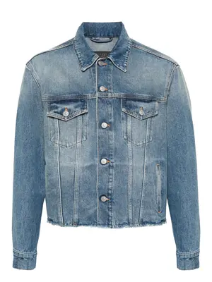 MAISON MARGIELA Raw-cut Denim Jacket - Blue