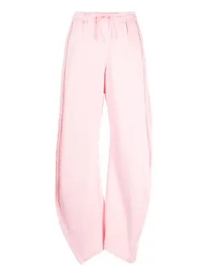 JNBY Side-stripe Cotton Jogging Bottoms - Pink