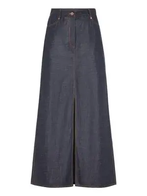 BRUNELLO CUCINELLI Brunello Cucinelli Denim Maxi Skirt