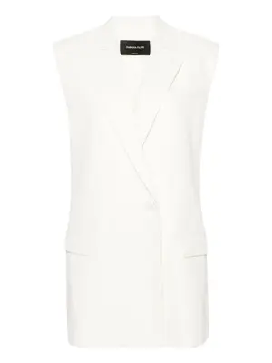 Fabiana Filippi Single-breasted Gilet - White