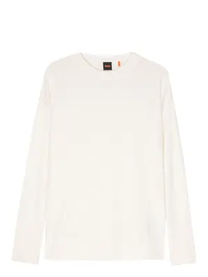 HUGO BOSS BOSS Logo-rubberised Fine-knit Jumper