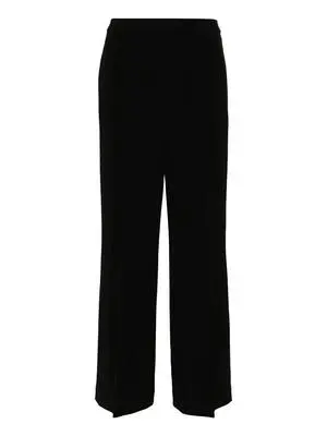 Theory Wide Pull On Admiral Crepe Trouser - Black