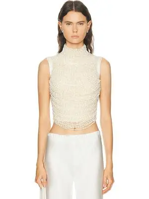 Cult Gaia Taraji Sleeveless Top - Pearl