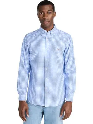 Polo Ralph Lauren Classic Fit Oxford Shirt - Light Blue/white