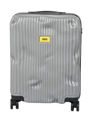 CRASH BAGGAGE Stripe Cabin Small Suitcase - Grey