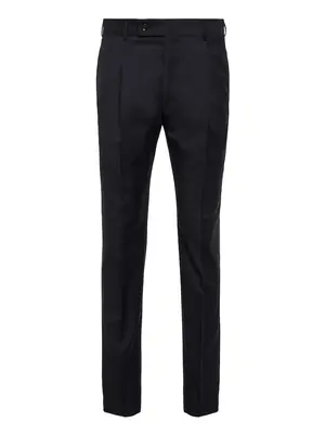 SLOWEAR Incotex Virgin Wool Slim Trousers - Blue
