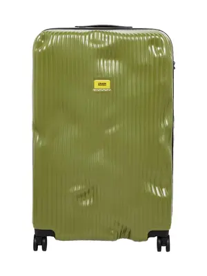 CRASH BAGGAGE Stripe Large Check-in Suitcase - Green