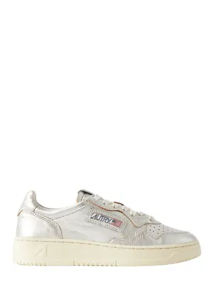 AUTRY Medalist Low Metallic Sneakers - Silver