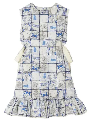 Agua Bendita Net Sustain Sucré Porcelana Mini Dress - Blue