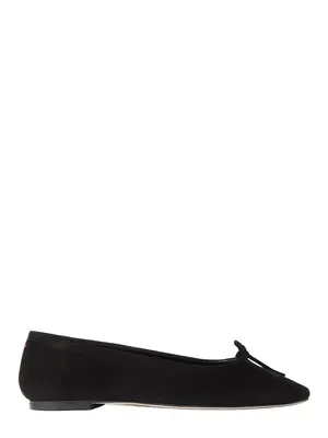 AeydĒ Delfina Suede Ballet Flats - Black