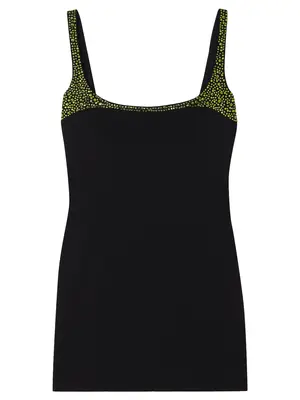 16Arlington Bria Crystal-embellished Mini Dress - Black