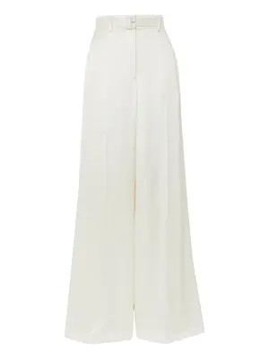 Gabriela Hearst Mabon Belted Wide-leg Pants - Ivory
