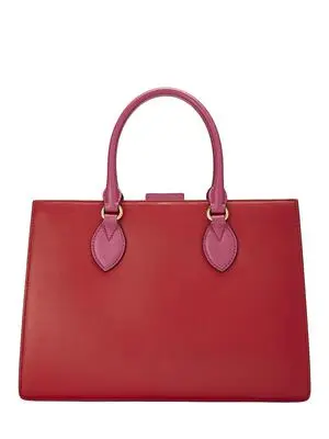Gucci Leather Top Handle Tote - Multi