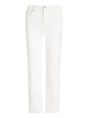 Etro Patterned Jacquard Straight-leg Jeans - White