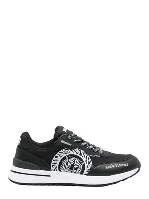 Just Cavalli Tiger Head-print Sneakers - Black