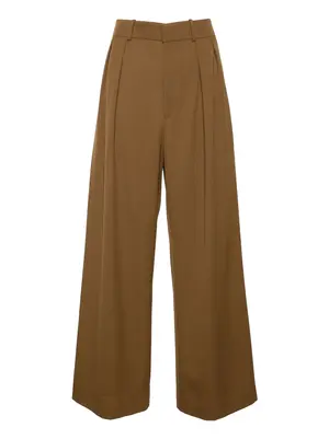 Wardrobe.NYC Wide-leg Virgin Wool Trousers - Brown