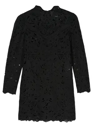 Isabel Marant Daphne Broderie-anglaise Minidress - Black