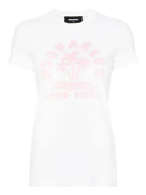 Dsquared2 Logo-print Cotton T-shirt - White