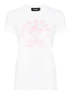 Dsquared2 Logo-print Cotton T-shirt - White