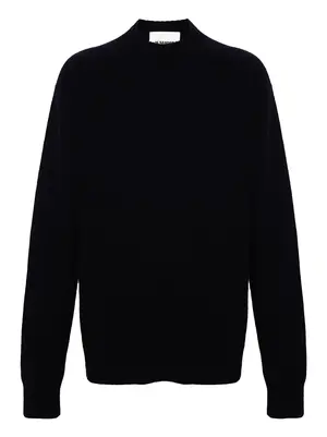 JIL SANDER Crew-neck Wool Jumper - Blue